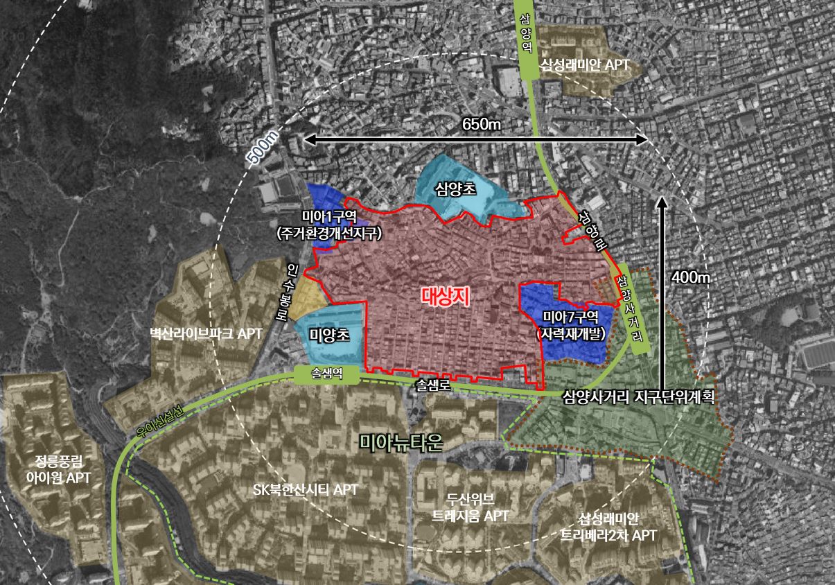 미아동 791-2882 일대 재개발, 고도지구 규제완화 첫 적용
