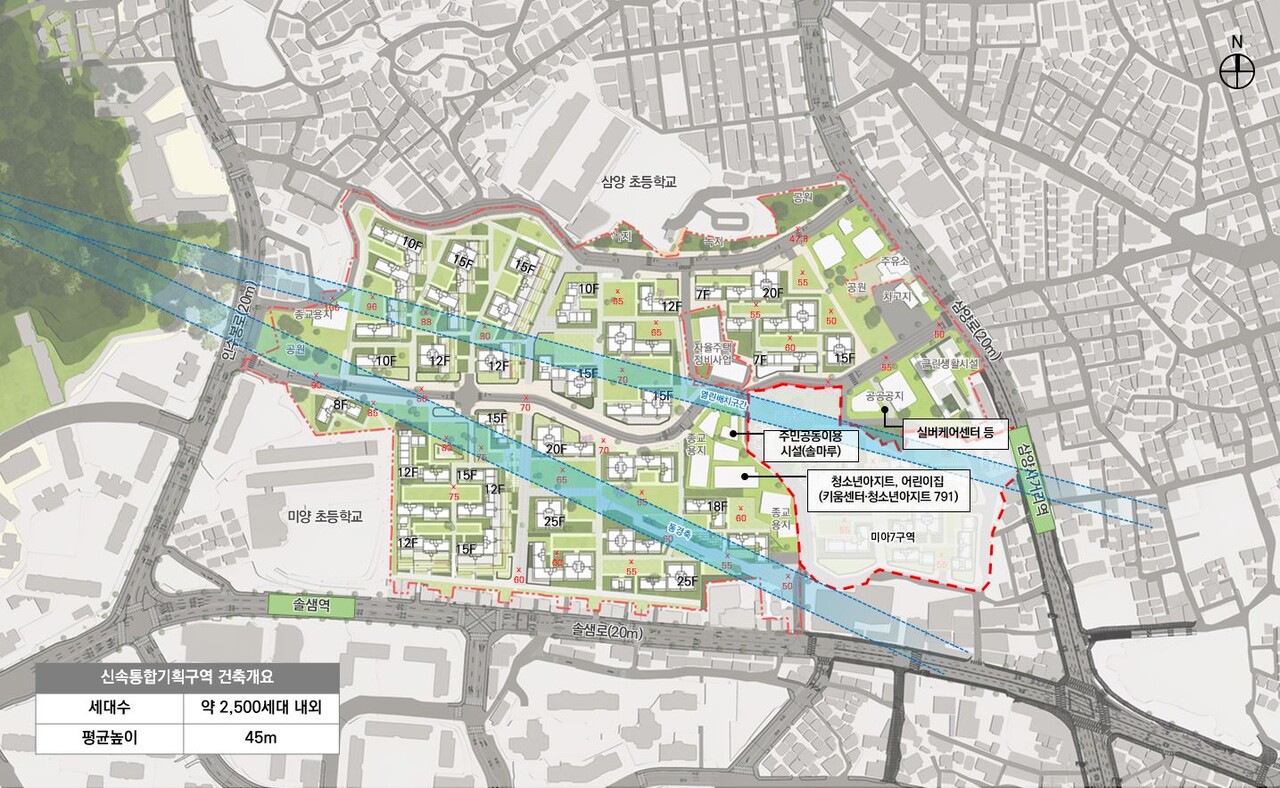 미아동 791-2882 일대 재개발, 고도지구 규제완화 첫 적용
